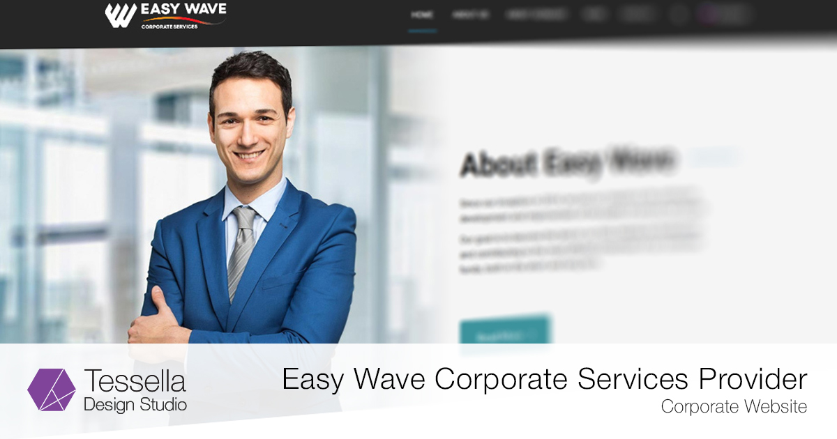 Easy Wave Corporate Website - Tessella Studio